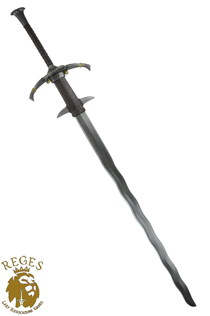 Spada flamberga Doppelsoldner Colossal, 182 cm – REGES Larp e Rievocazione
